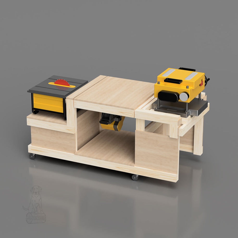Compact Flip Top Workbench for Table Saw, Miter and Planer – Hudson's Timber