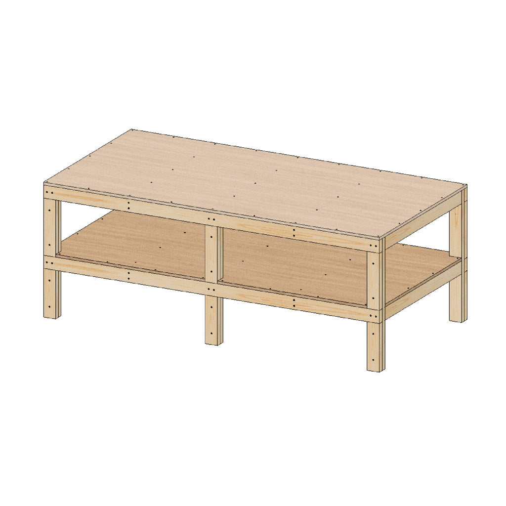 4x8 Workbench Plans – Hudson's Timber