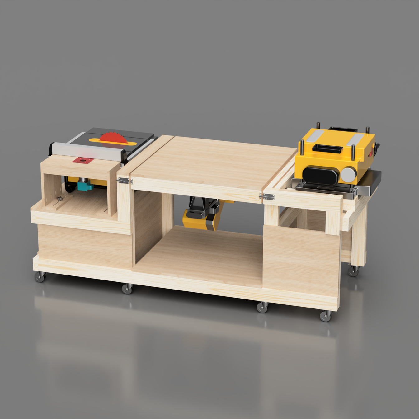 4 Tool Mobile Flip Top Workbench – Hudson's Timber