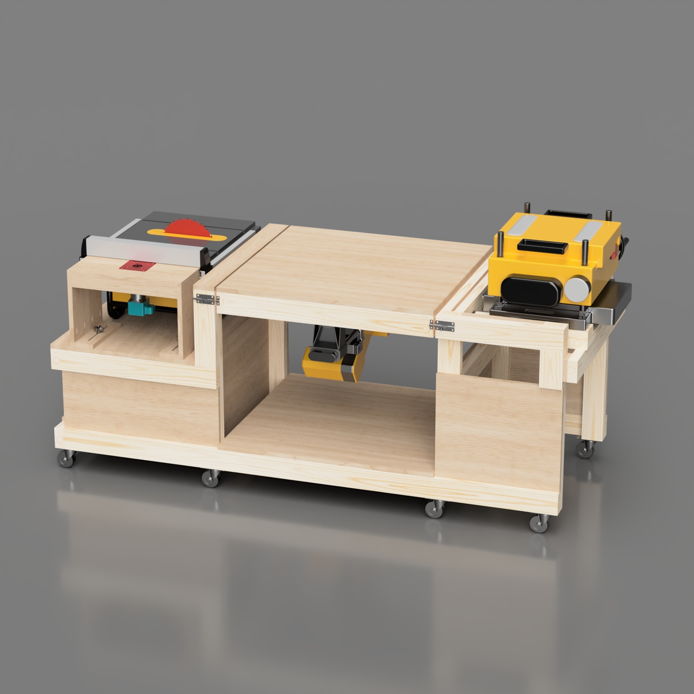 4 Tool Mobile Flip Top Workbench – Hudson's Timber