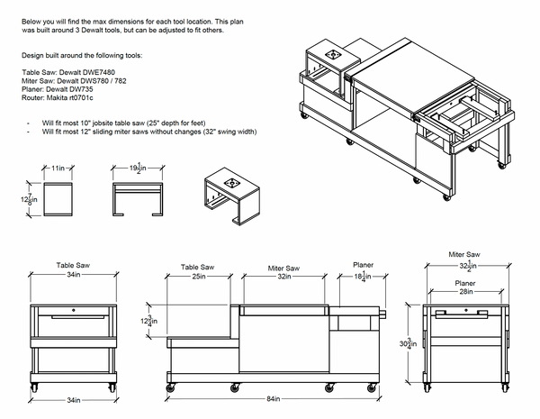 4 Tool Mobile Flip Top Workbench – Hudson's Timber