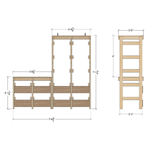 27 Gallon Tote Rack Workbench - Holds 14 HDX Totes – Hudson's Timber